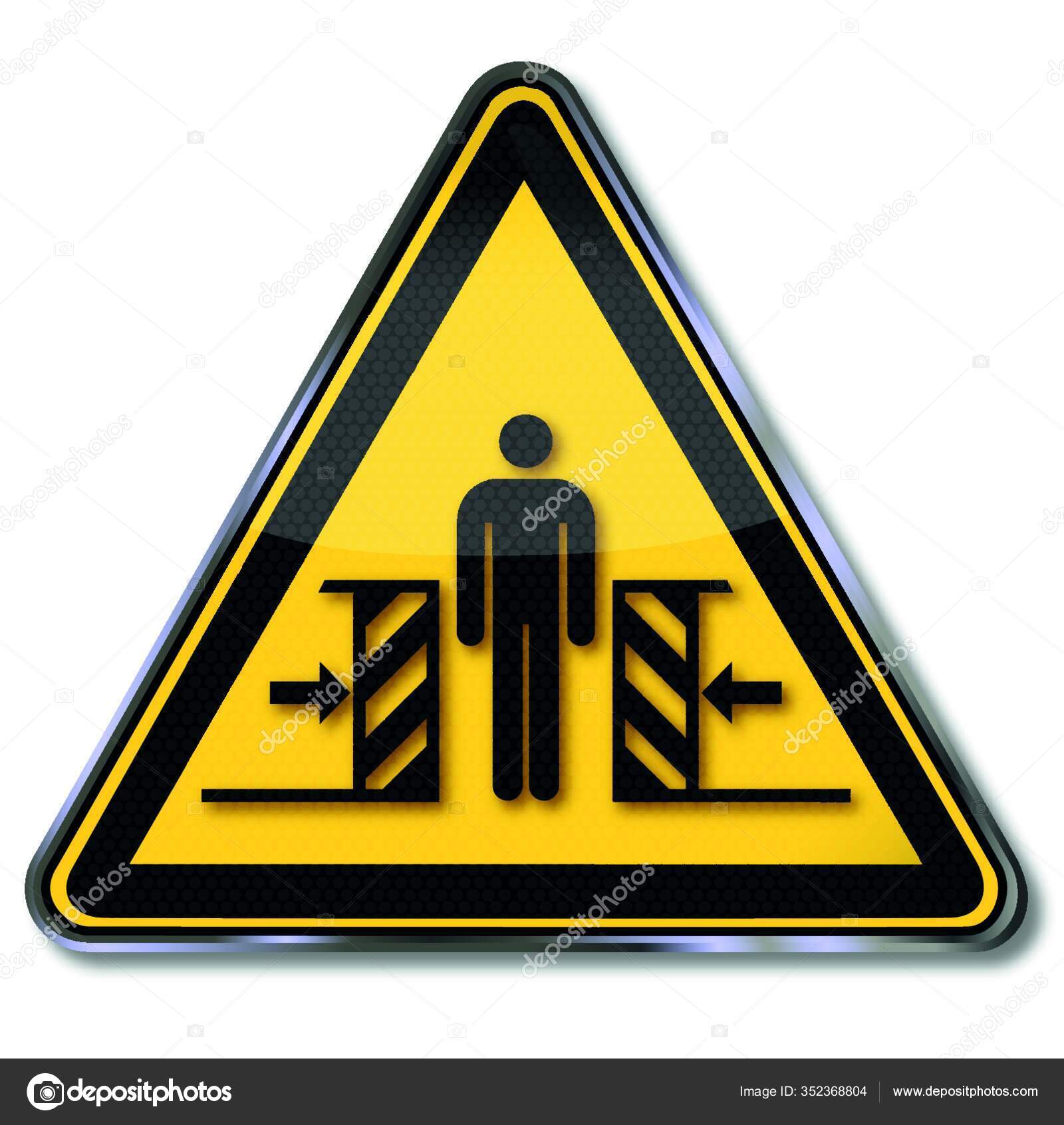Warning Signs Crushing Stock Vector Image by ©PantherMediaSeller #352368804