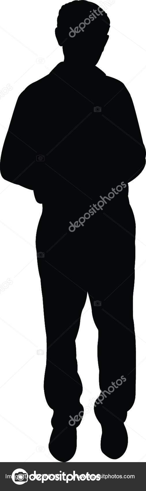 Standing Man Silhouette Vector Stock Vector by ©PantherMediaSeller ...