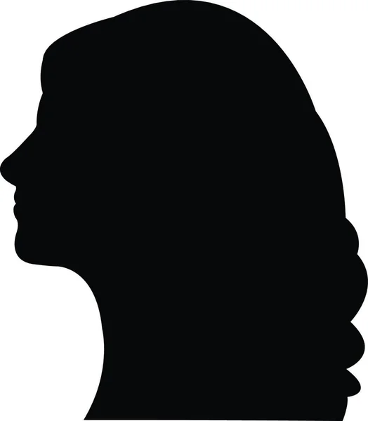 Lady Head Silhouette Vector Stock Vector by ©PantherMediaSeller 352407712