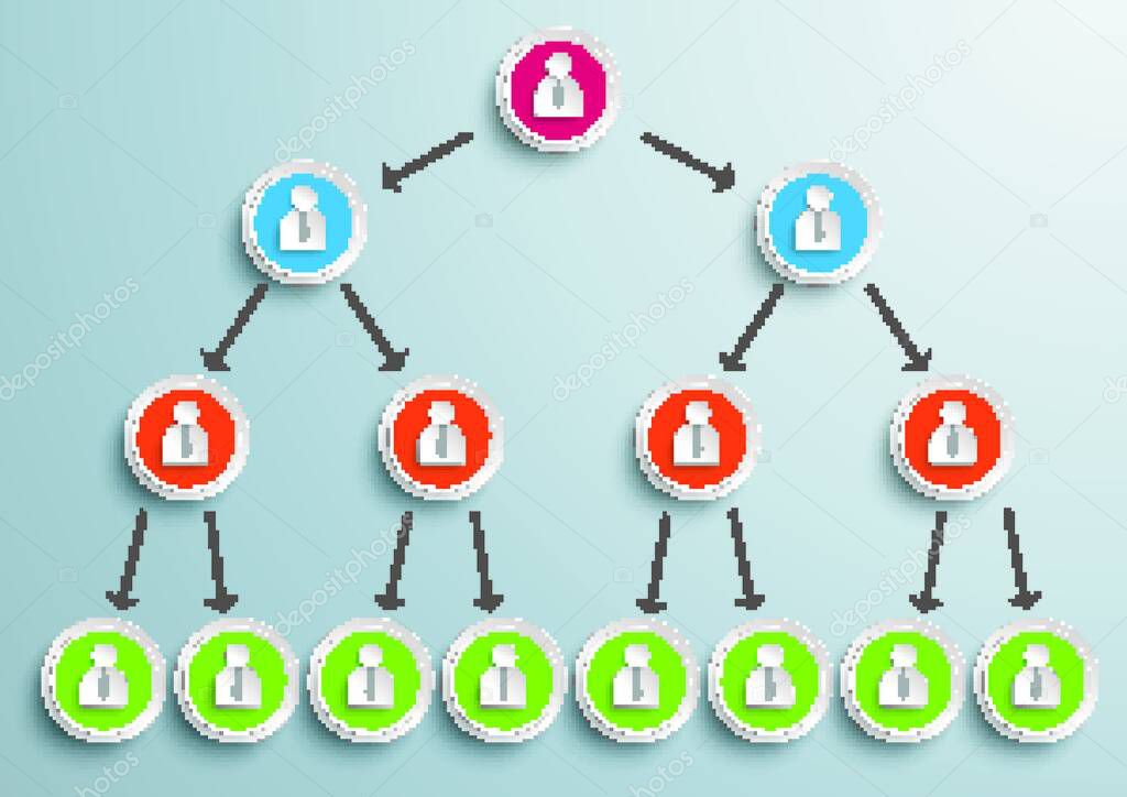 Esquema piramidal sobre fondo gris. Archivo vectorial Eps 10. 2024