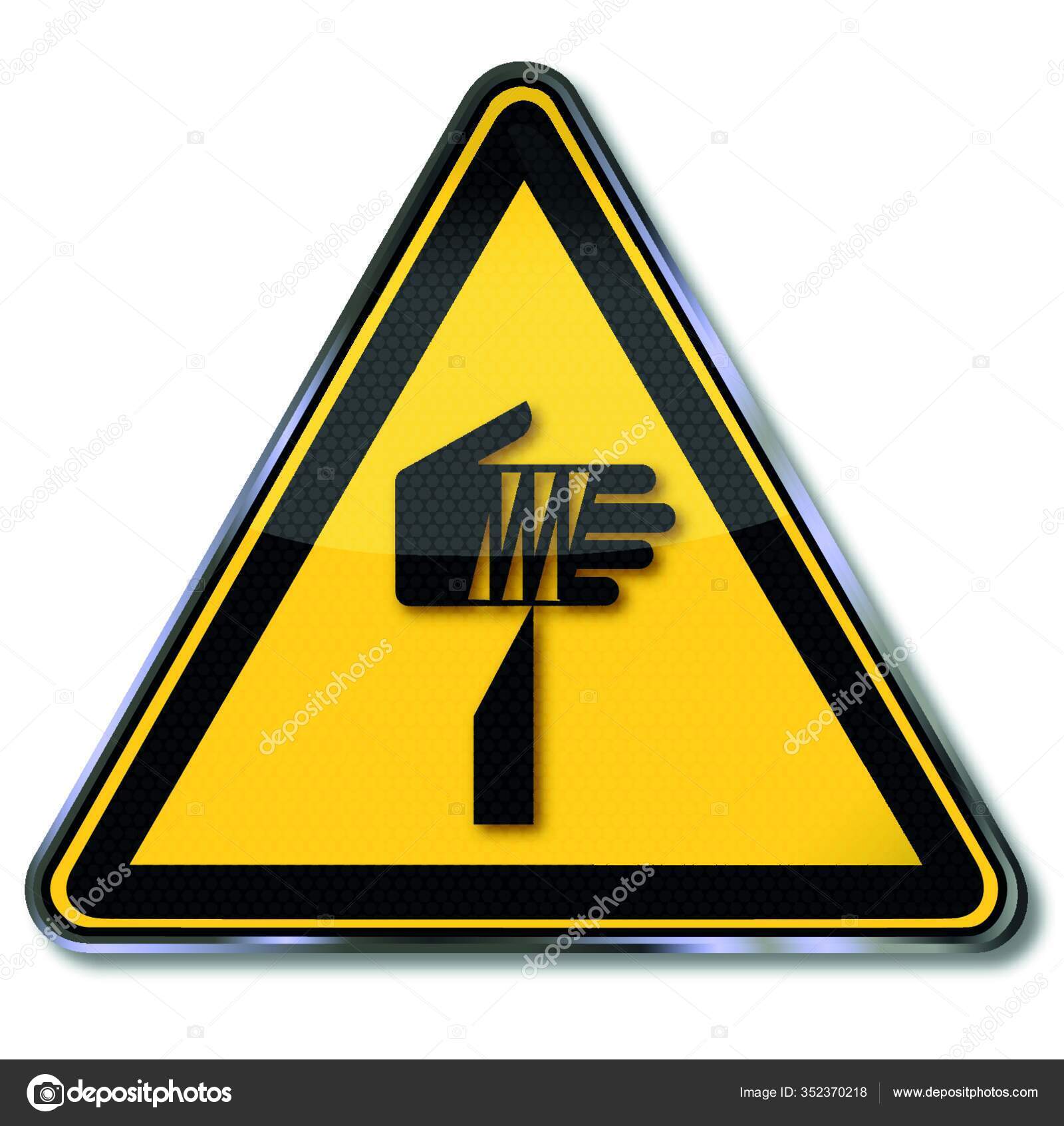 Warning Signs Pointed Object Stock Vector by ©PantherMediaSeller 352370218