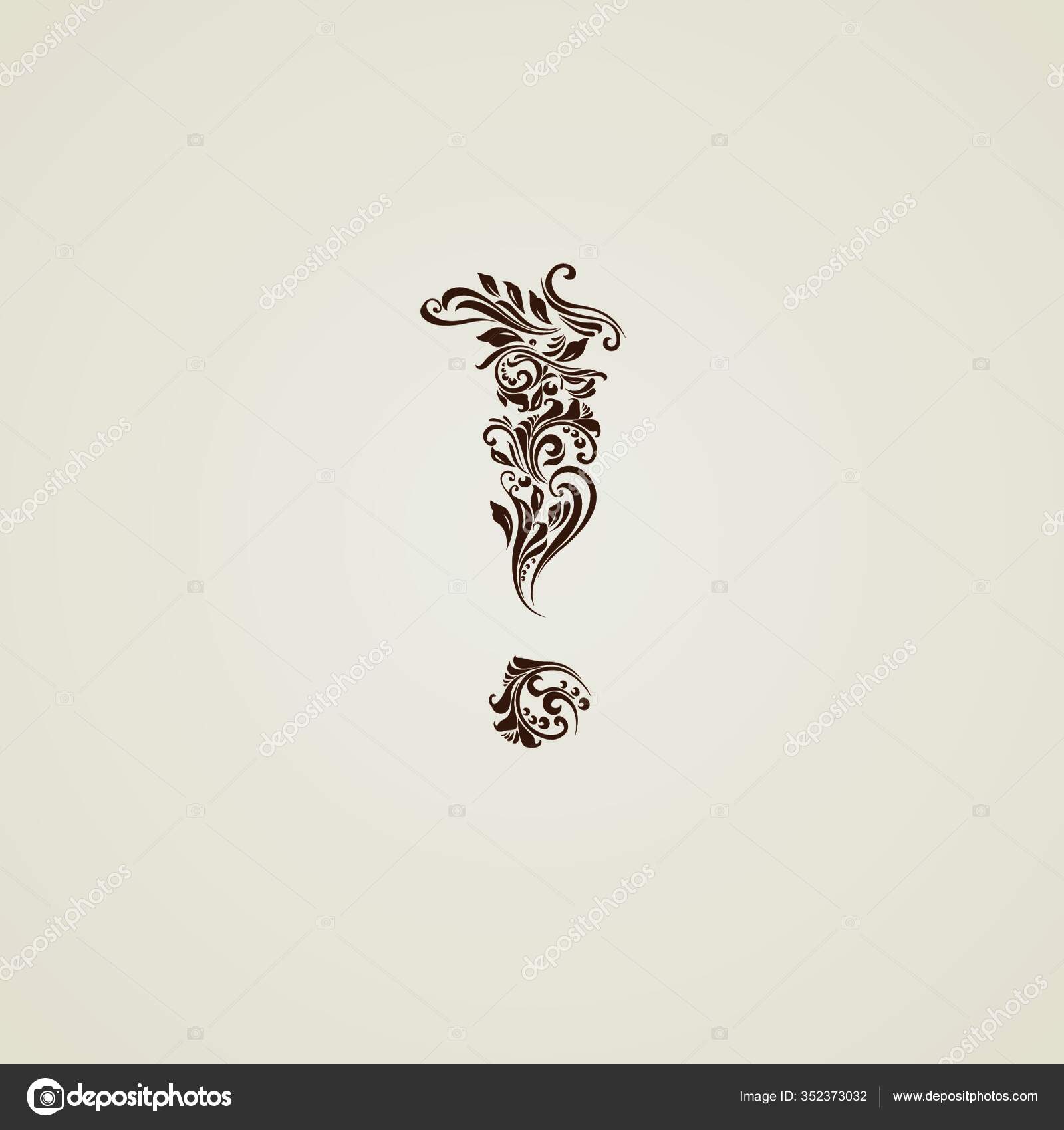 Beautiful Exclamation Mark Drawn Vegetable Patterns Stock Vector by ...
