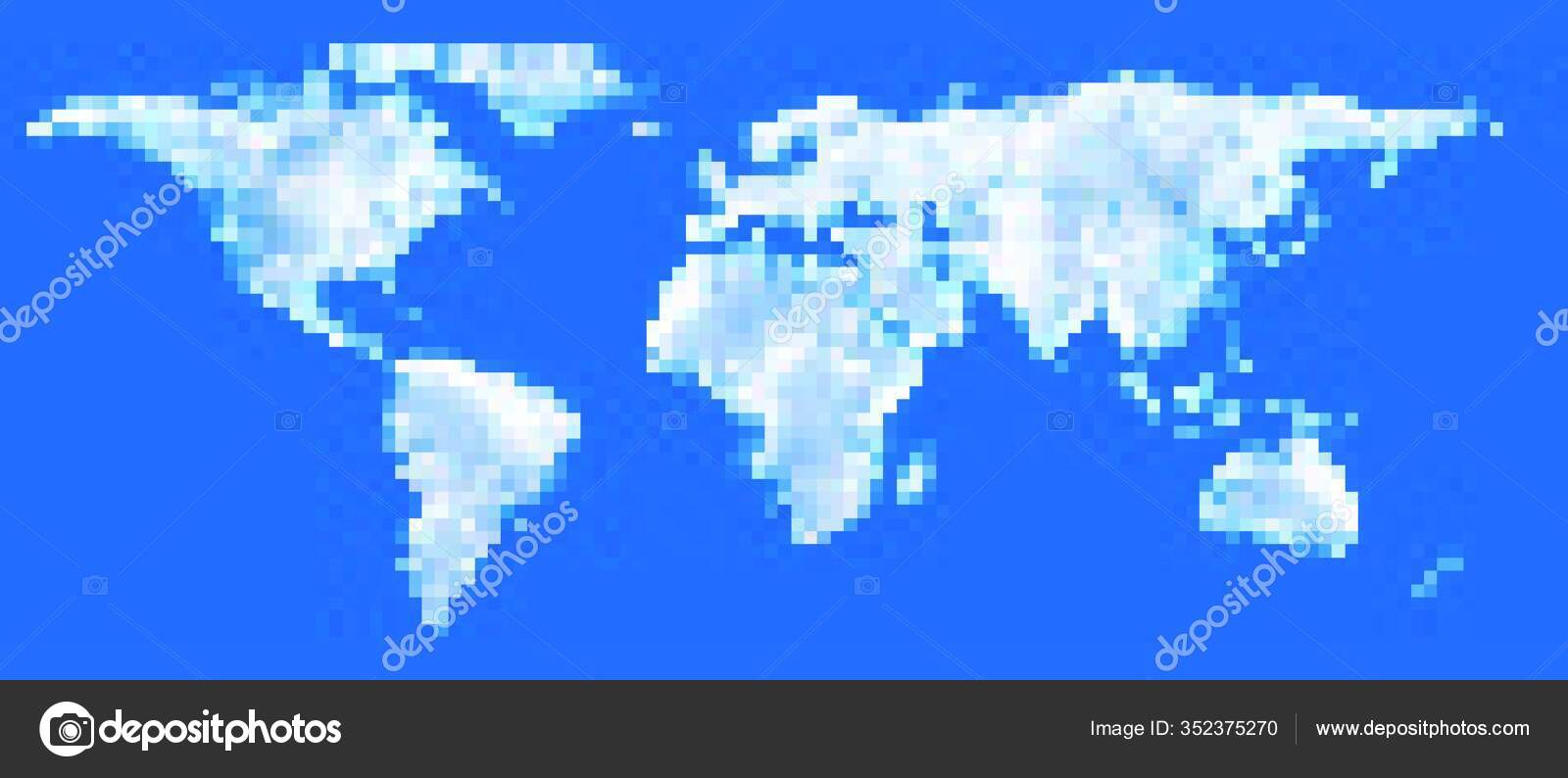 Map Clouds Blue Background Stock Vector Image by ©PantherMediaSeller ...