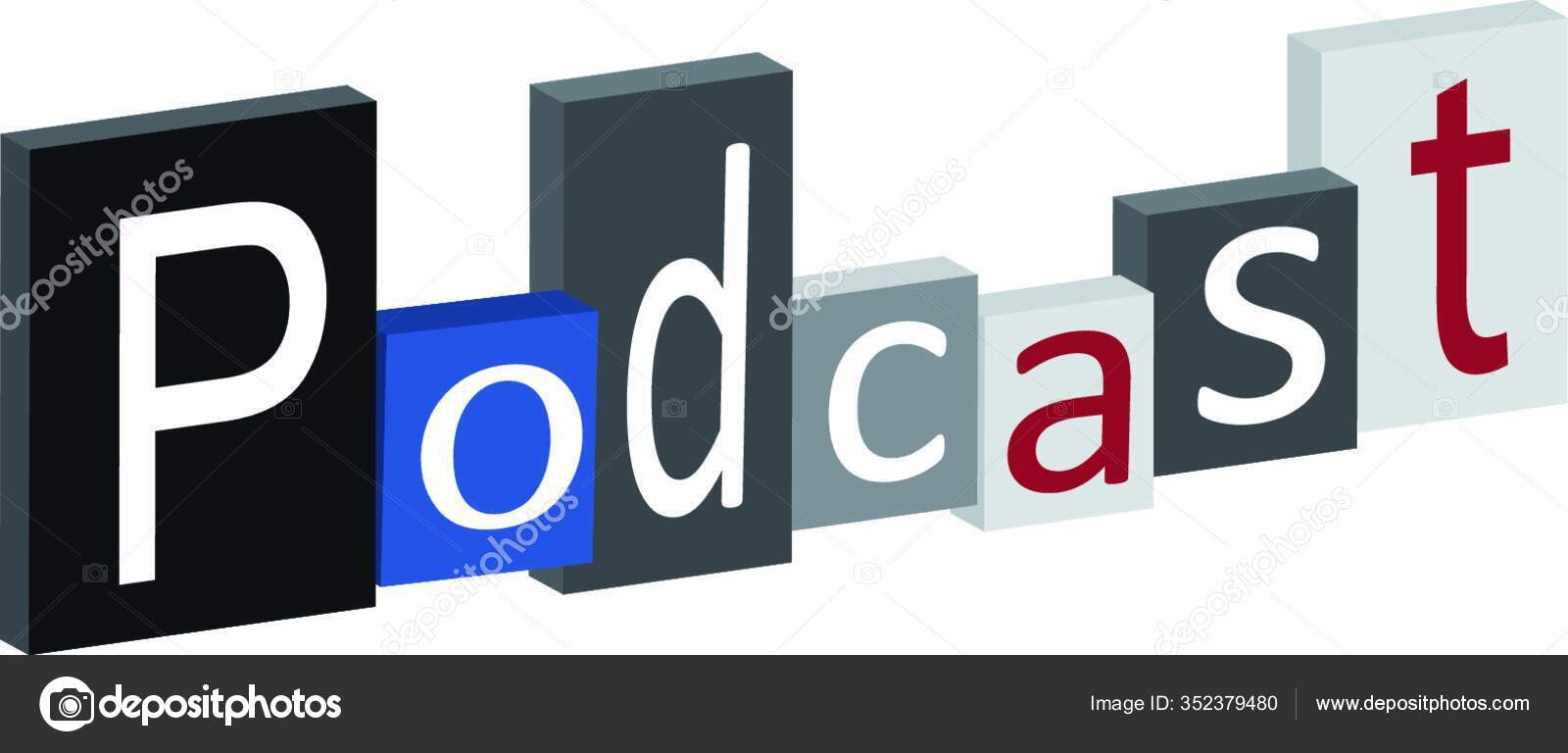 Podcast Isolated White Background Stock Vector by ©PantherMediaSeller ...