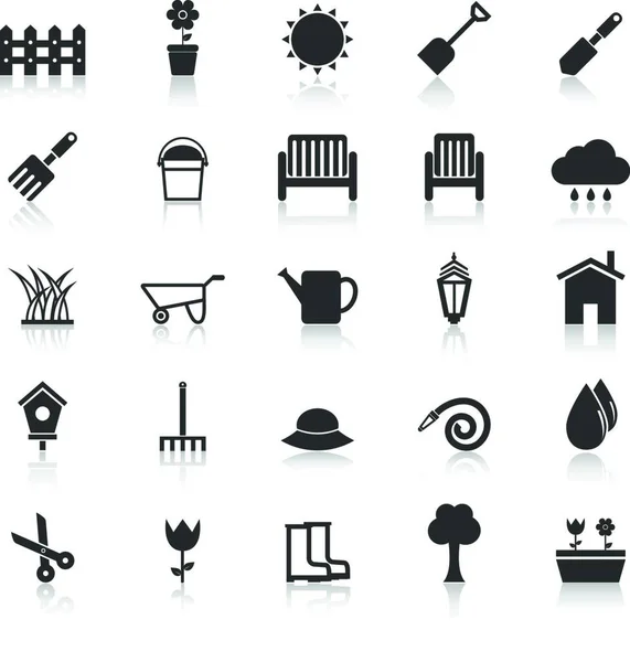 Basic - Gardening icons — Stock Vector © franciscabrel #25693219