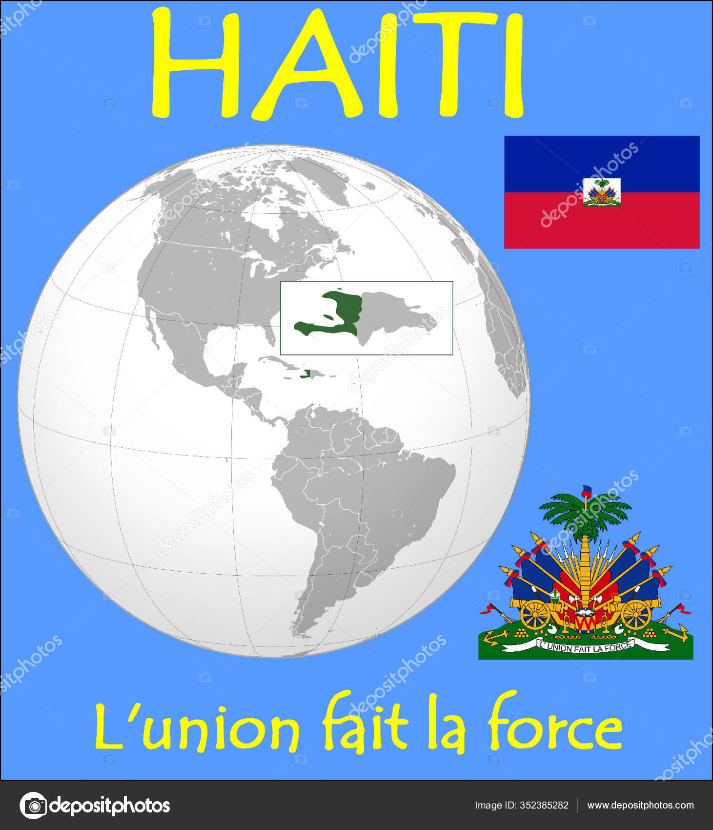 Location Emblem Map Motto Stock Vector by ©PantherMediaSeller 352385282