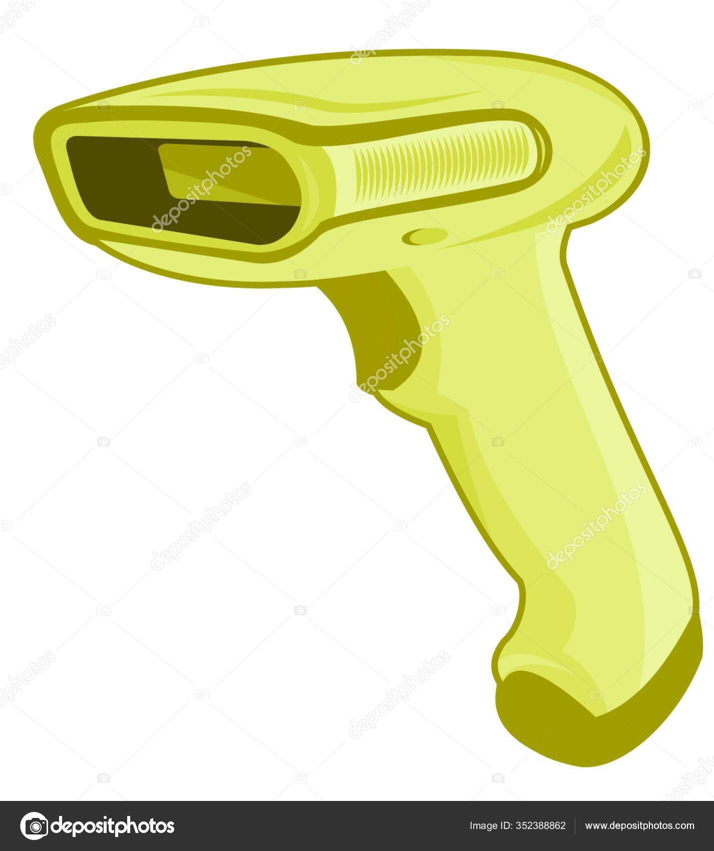 Vector Illustration Barcode Bar Code Scanner Reader Done Art Deco Stock ...