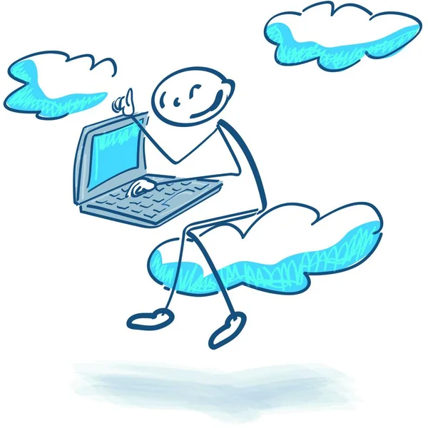 Stick Figure Computer Sent Spam Mails Stock Vector Image by ...