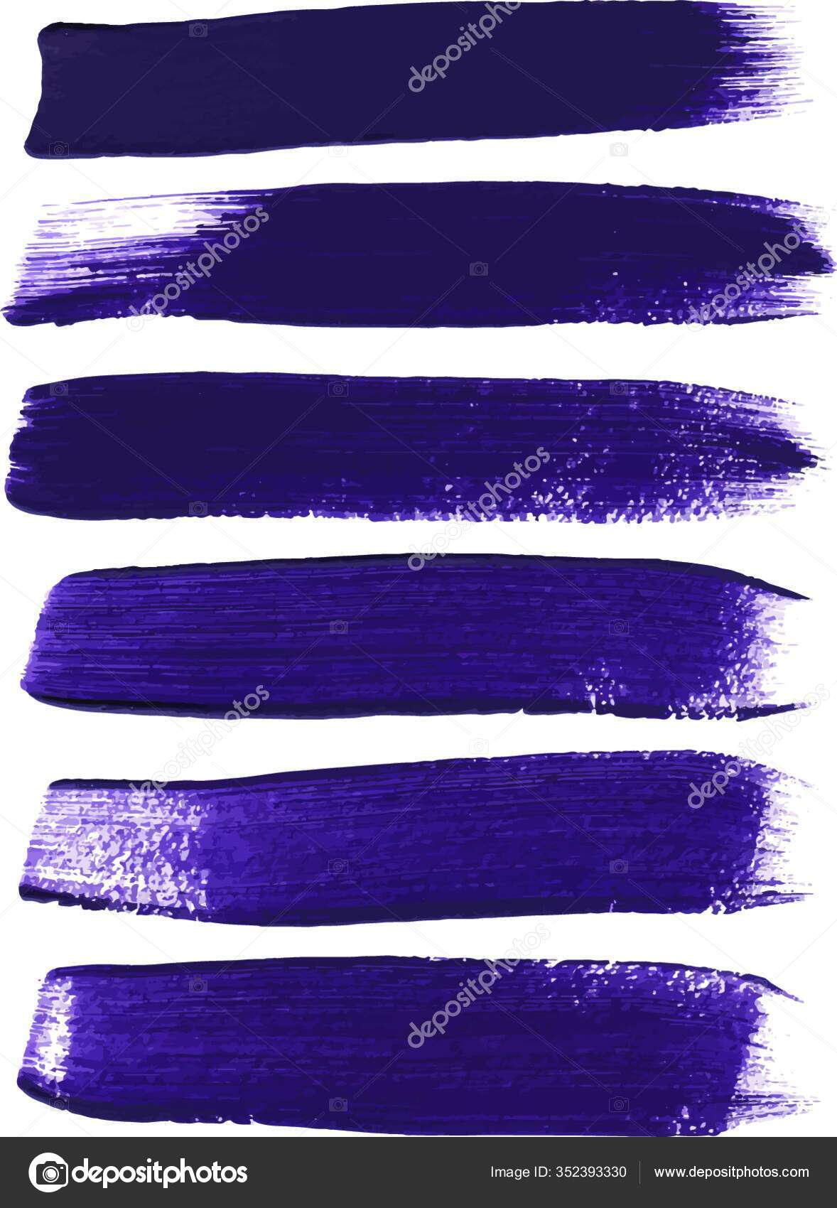 Tinta Violeta Vectorial Pinceladas Vector de stock #352393330 de ...