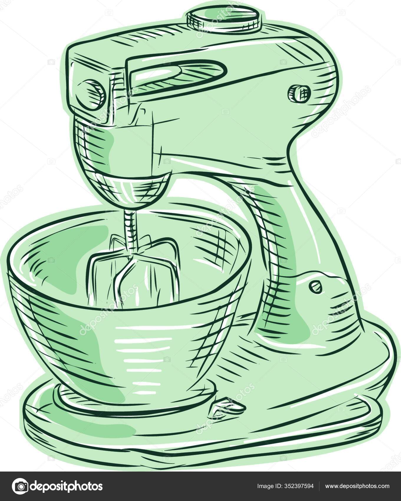 Kitchen Mixer Drawing