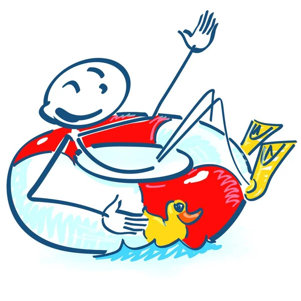 Celebrate Stick Figure Carnival Cap Carnival Stock Vector Image by ...