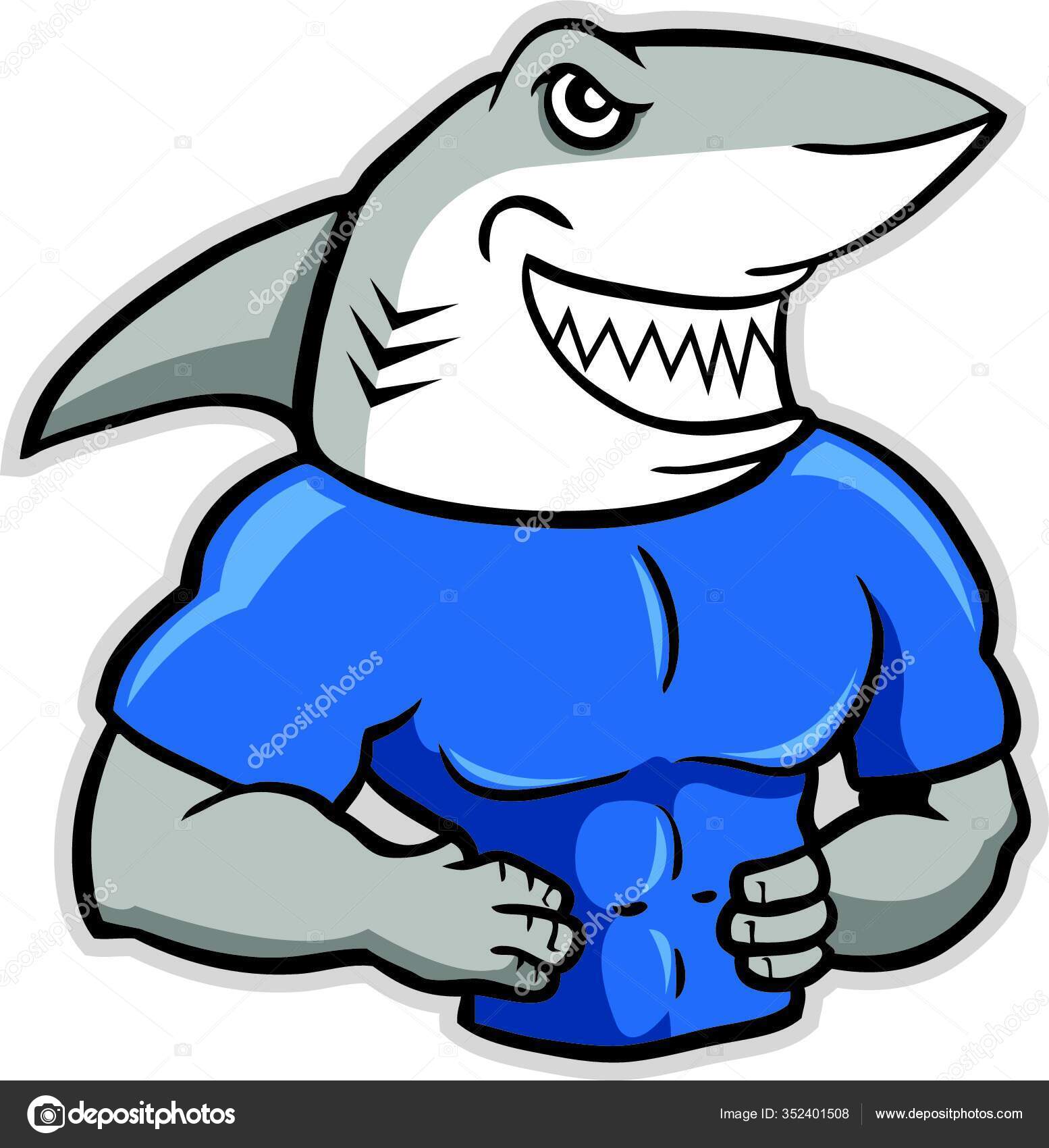 Buff Shark Drawing