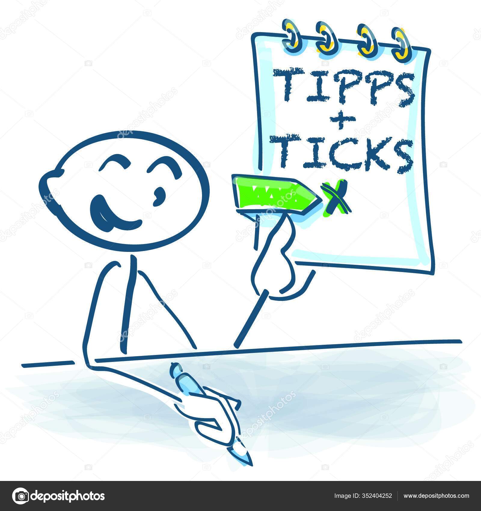 Stick Figure Tips Tricks Stock Vector Image by ©PantherMediaSeller ...