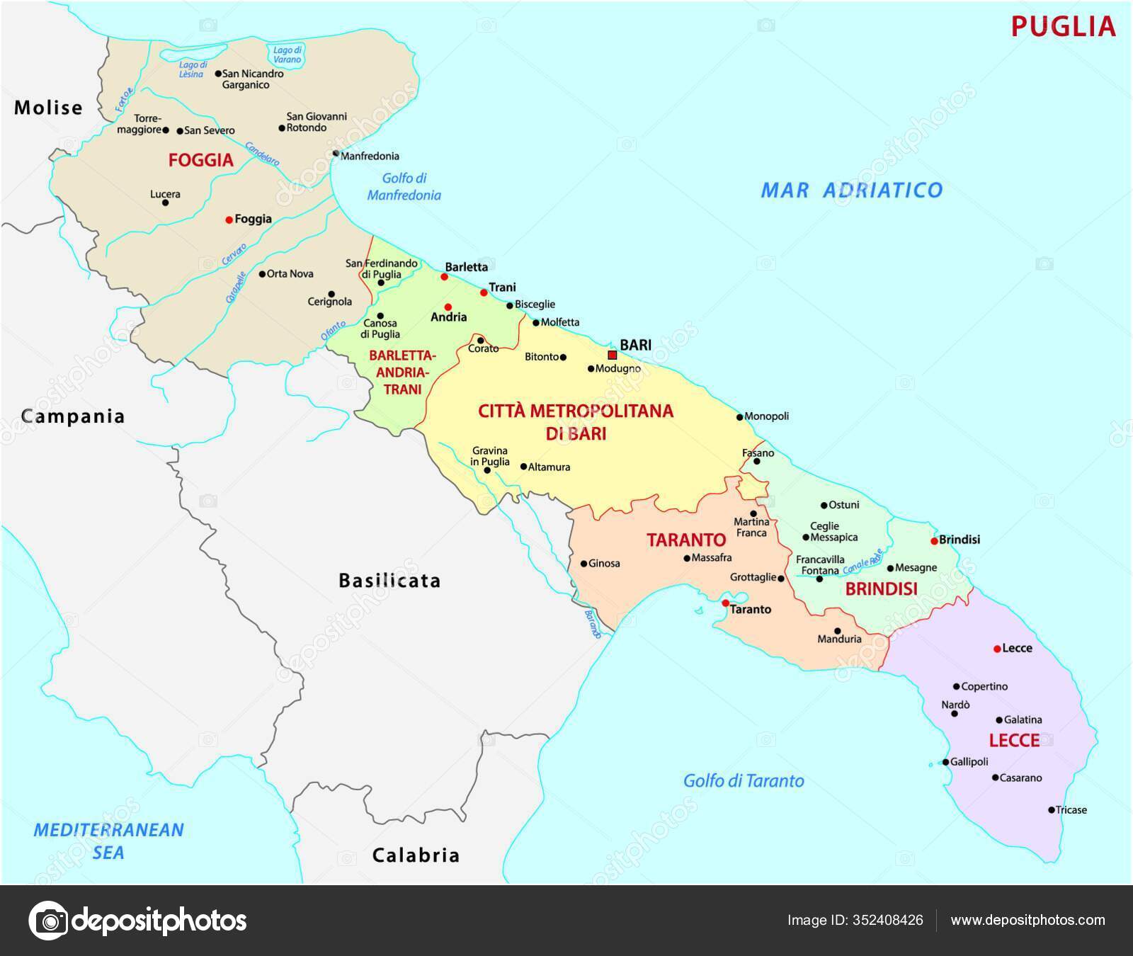 apulia mapa portugal