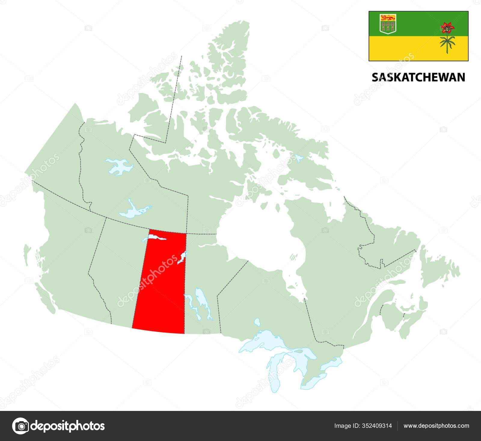 Saskatchewan Blank Map