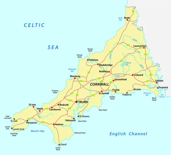 23,534,570 Cornwall map Vector Images | Depositphotos