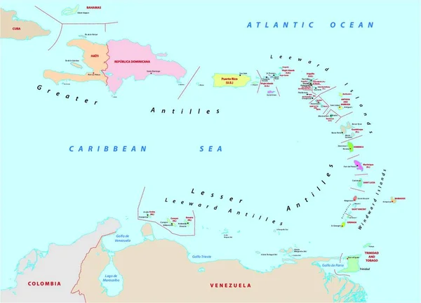 Carte politique de sainte lucie Vector Art Stock Images | Depositphotos