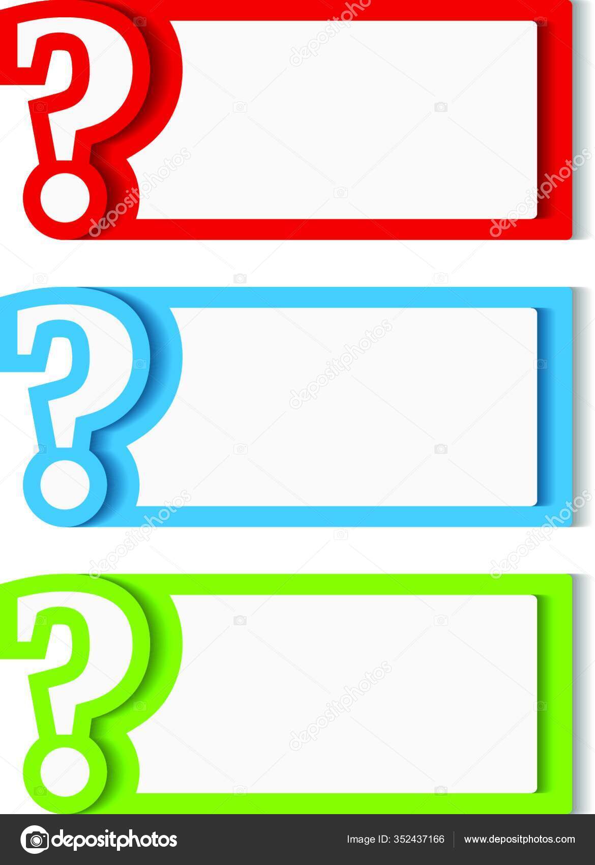 Banners Question Mark Stock Vector Image by ©PantherMediaSeller #352437166
