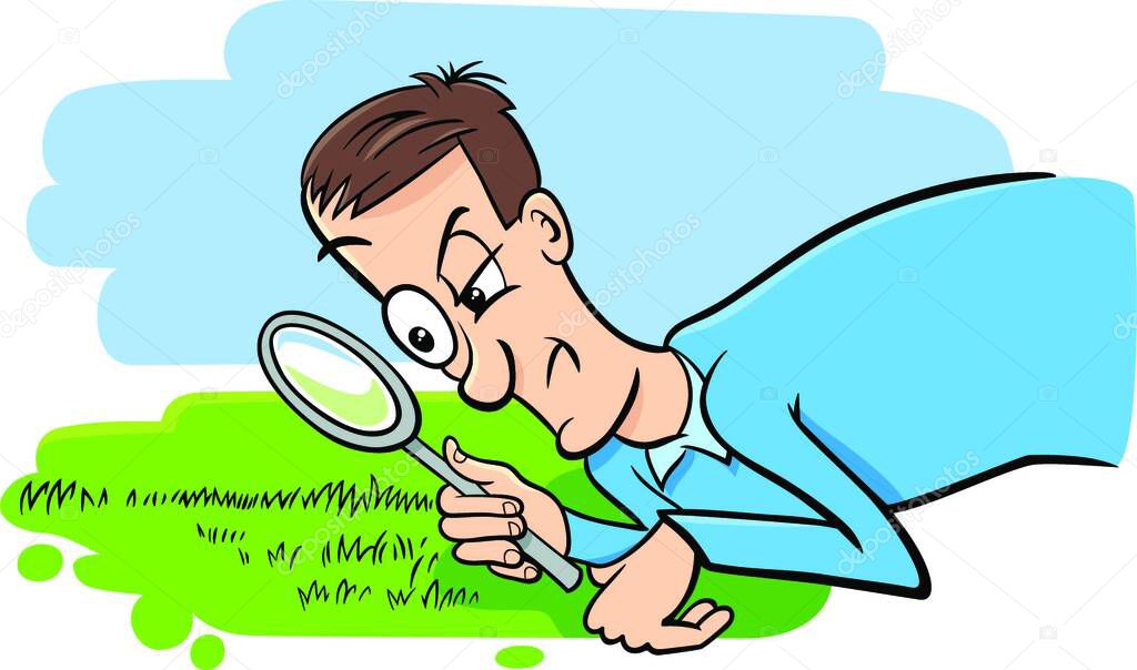 Ilustraci n del concepto humor stico de dibujos animados de ver crecer ...