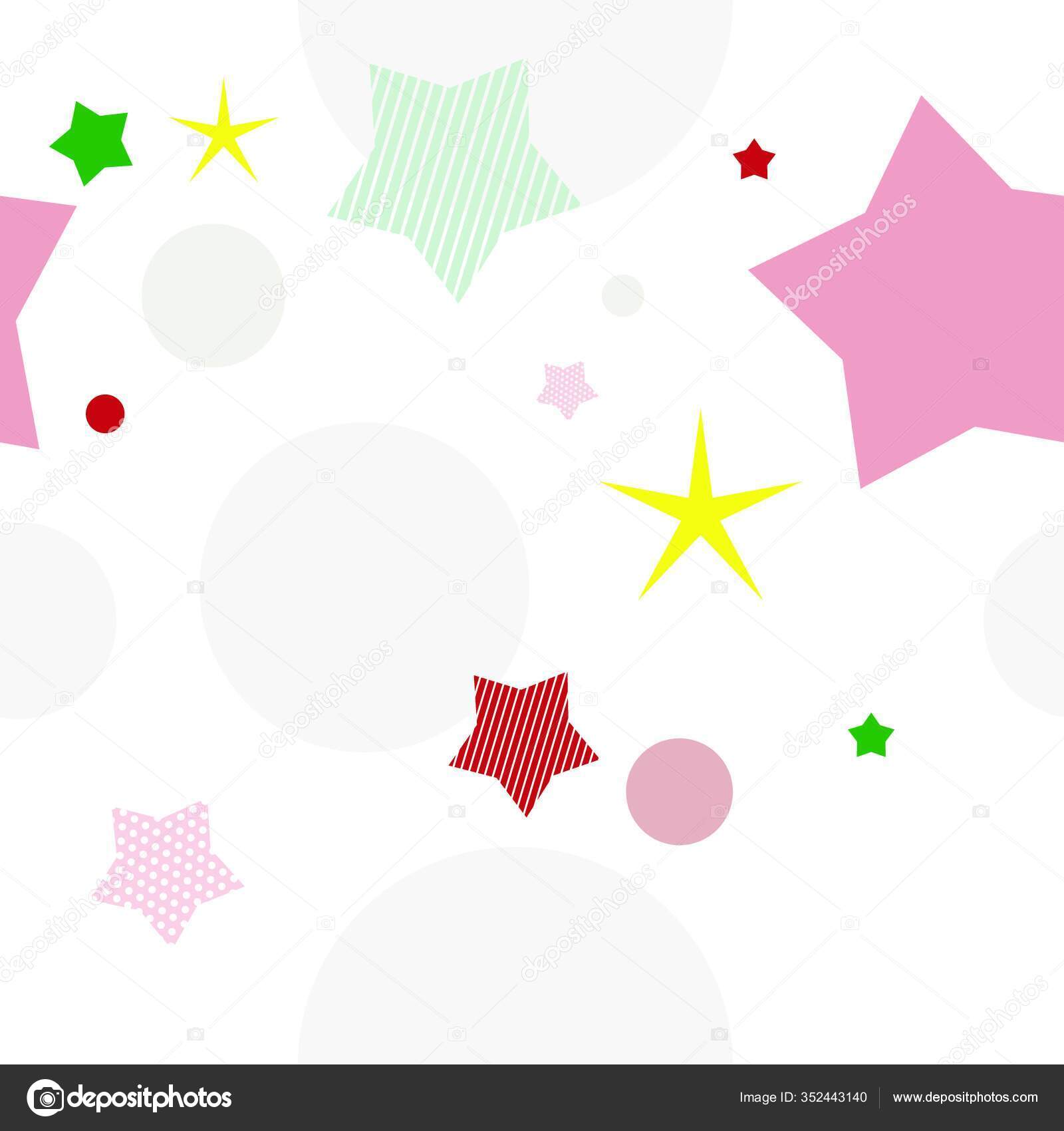 Space Background Stars Planets White Background Vector Illustration ...