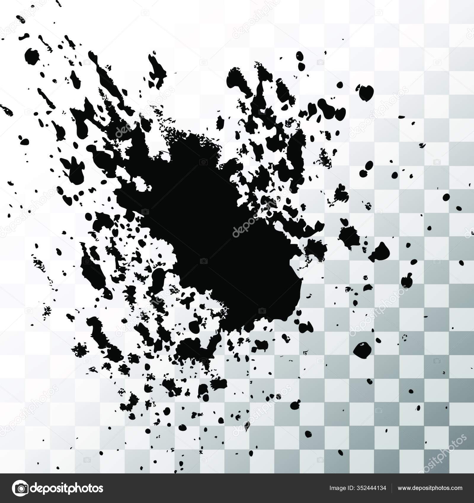 Black Ink Paint Explosion Splatter Artistic Cover Design Sketch Drawing ...