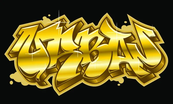 Graffiti Vector Word Readable Graffiti Style Only Black Line Isolated ...