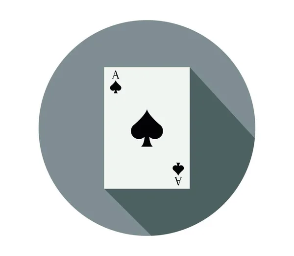 Card Sign Single Shiny Metallic Spades Symbol White Background — Stock ...