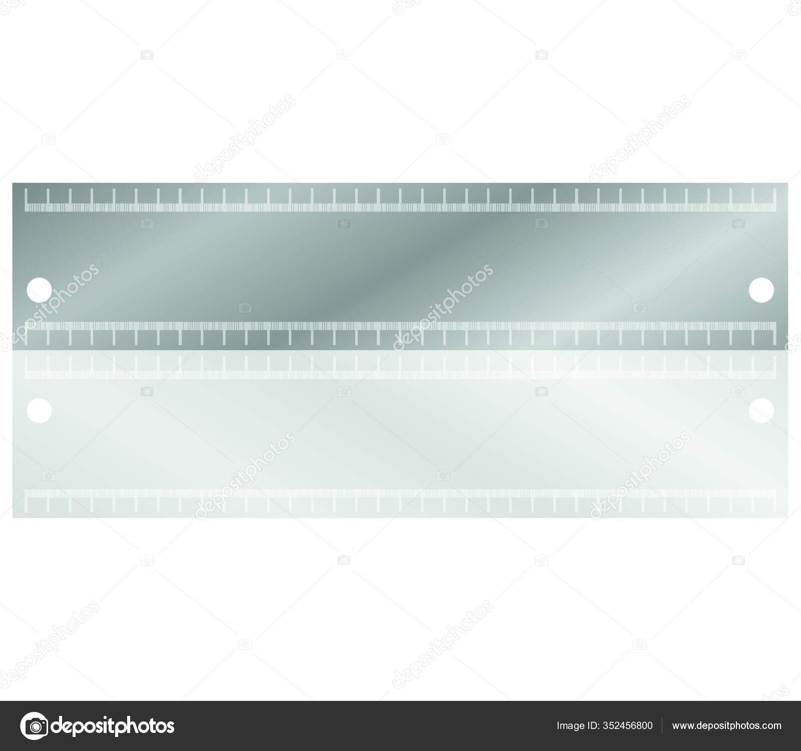 Ruler Icon Illustration White Background Stock Vector by ...