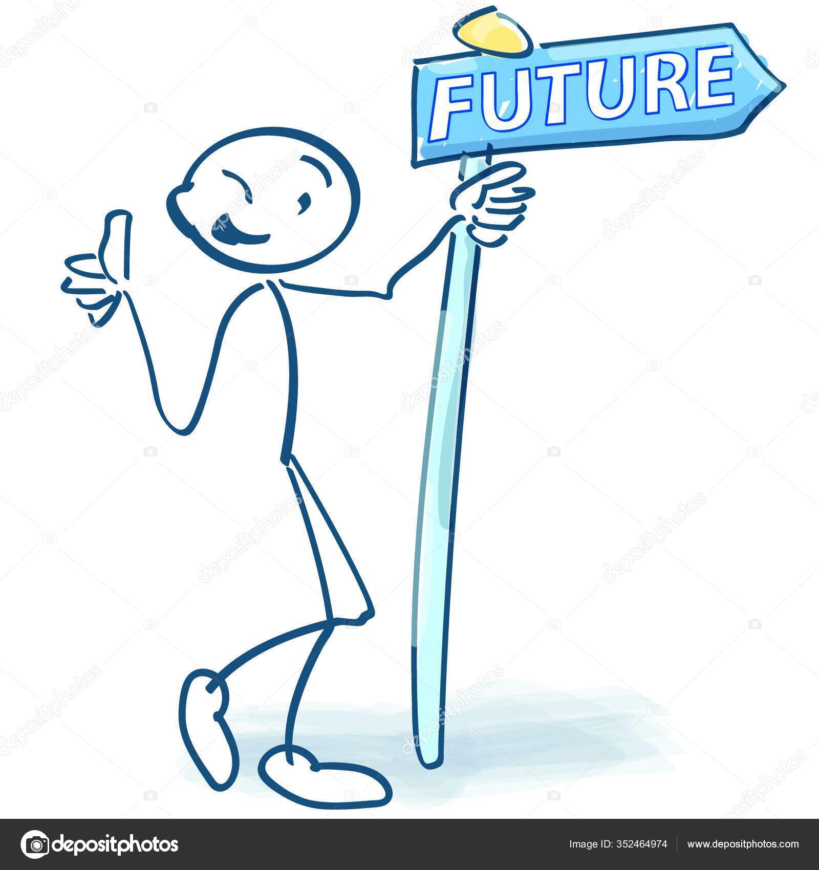 Stick Figure Sign Future Stock Vector Image by ©PantherMediaSeller ...