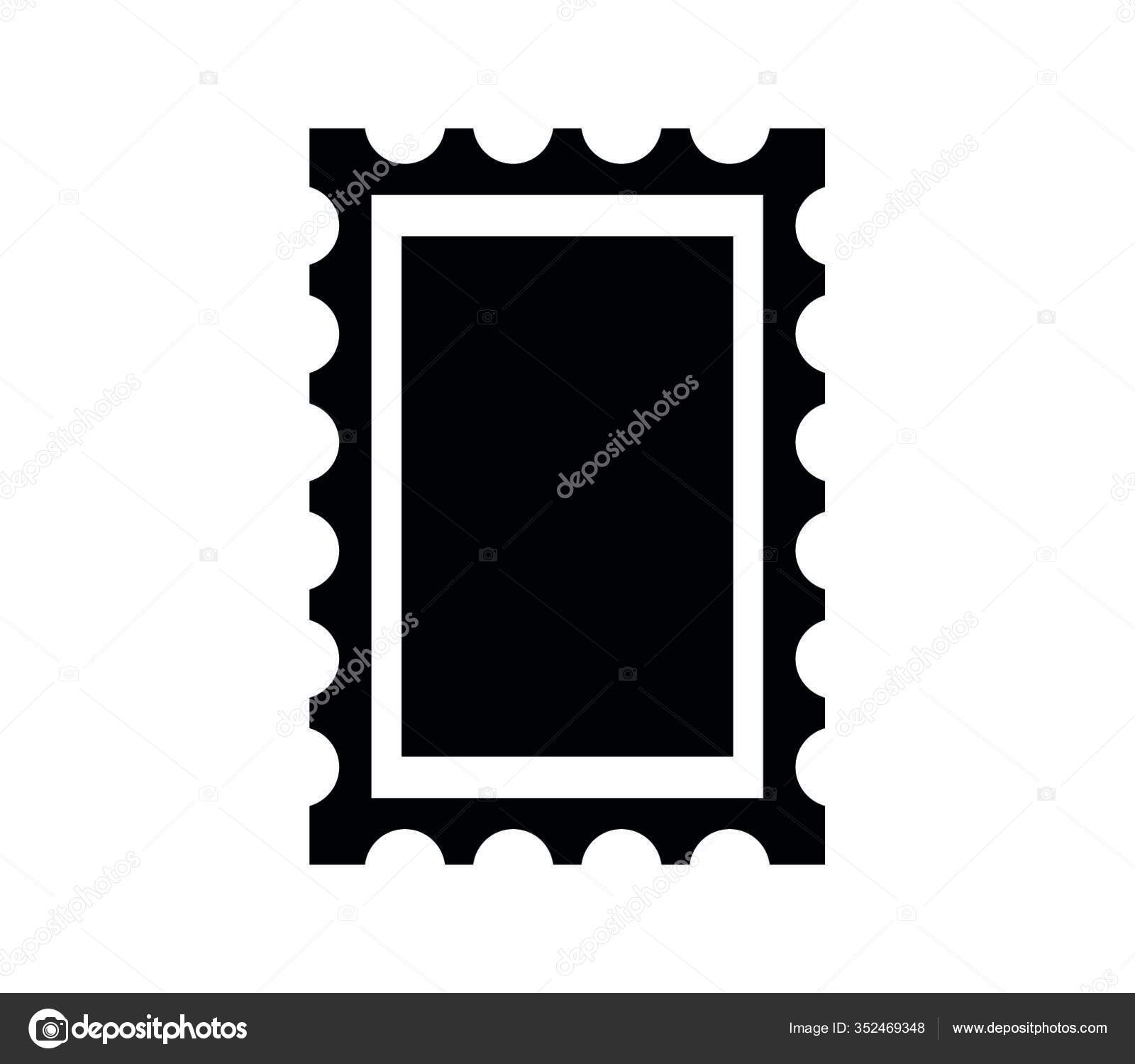 Stamp Icon Illustration White Background Stock Vector by ...