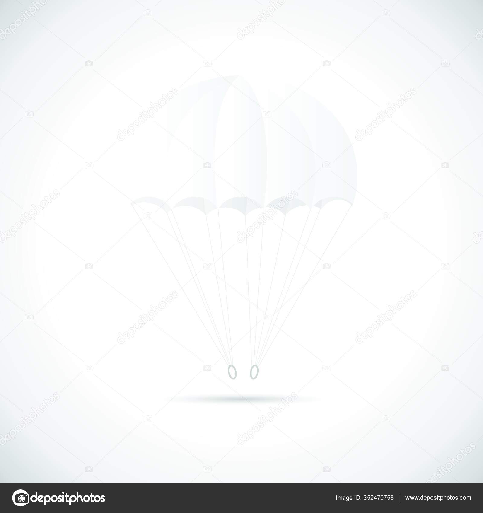 Illustration Parachute Isolated White Background Stock Vector Image by ...