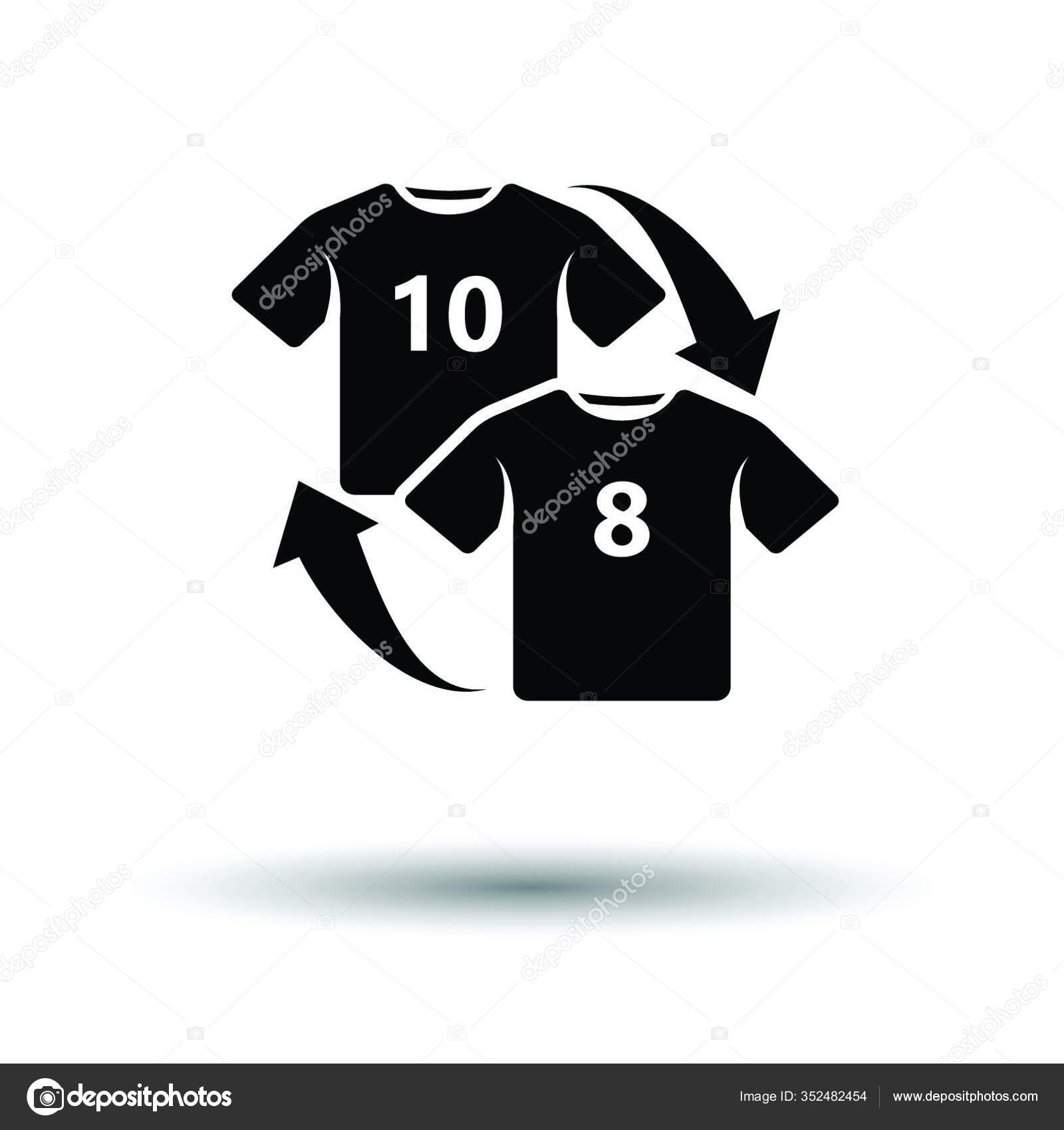 Soccer Replace Icon White Background Shadow Design Vector Illustration ...