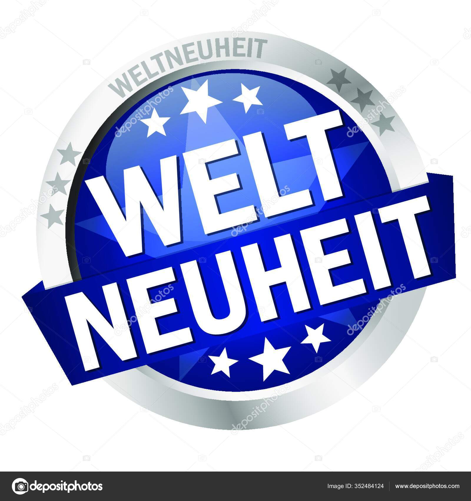 Button Banner World First Stock Vector by ©PantherMediaSeller 352484124