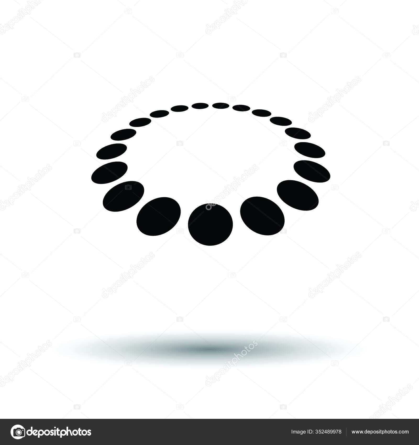 Beads Icon White Background Shadow Design Vector Illustration Stock ...