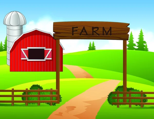 Illustration of farm background Stock Vector Image by ©tigatelu #107423126