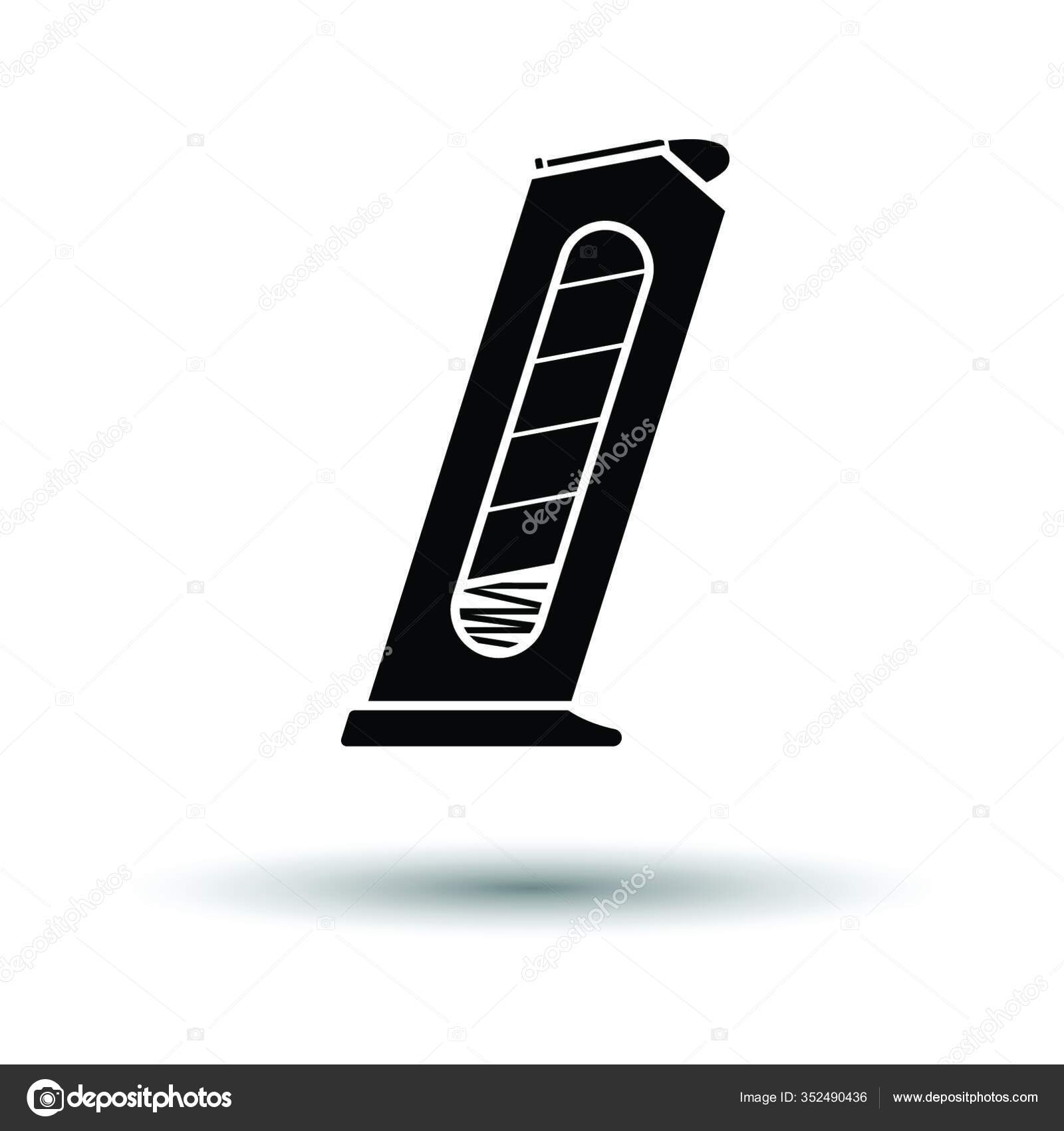 Gun Magazine Icon White Background Shadow Design Vector Illustration ...