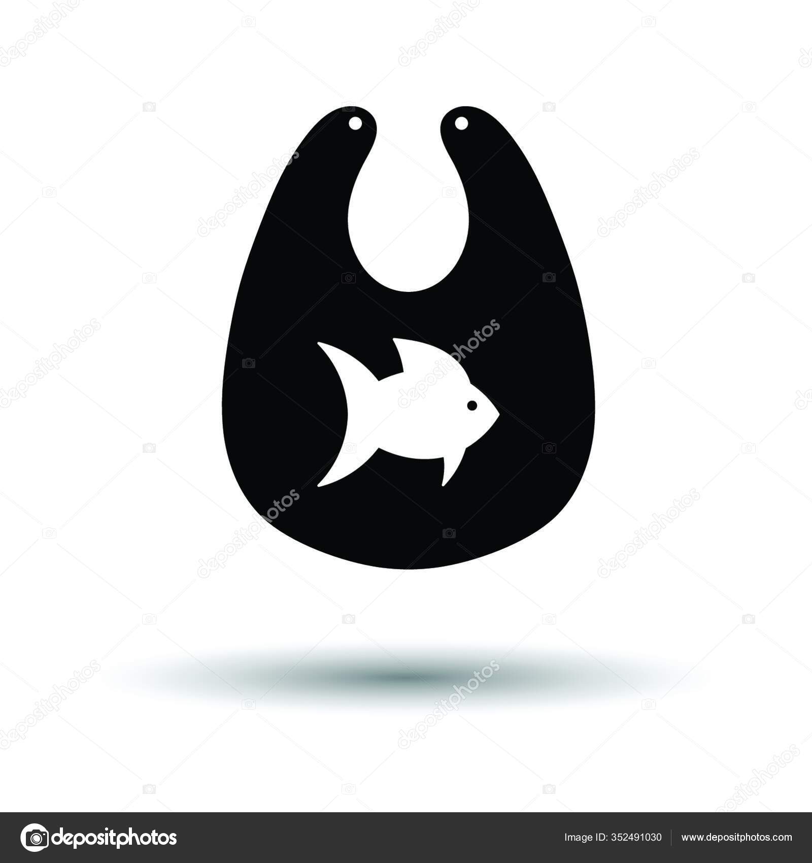 Bib Icon White Background Shadow Design Vector Illustration Stock ...