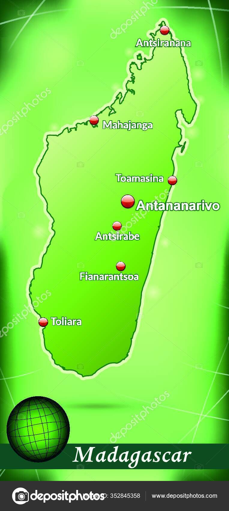 African Islands Near Madagascar