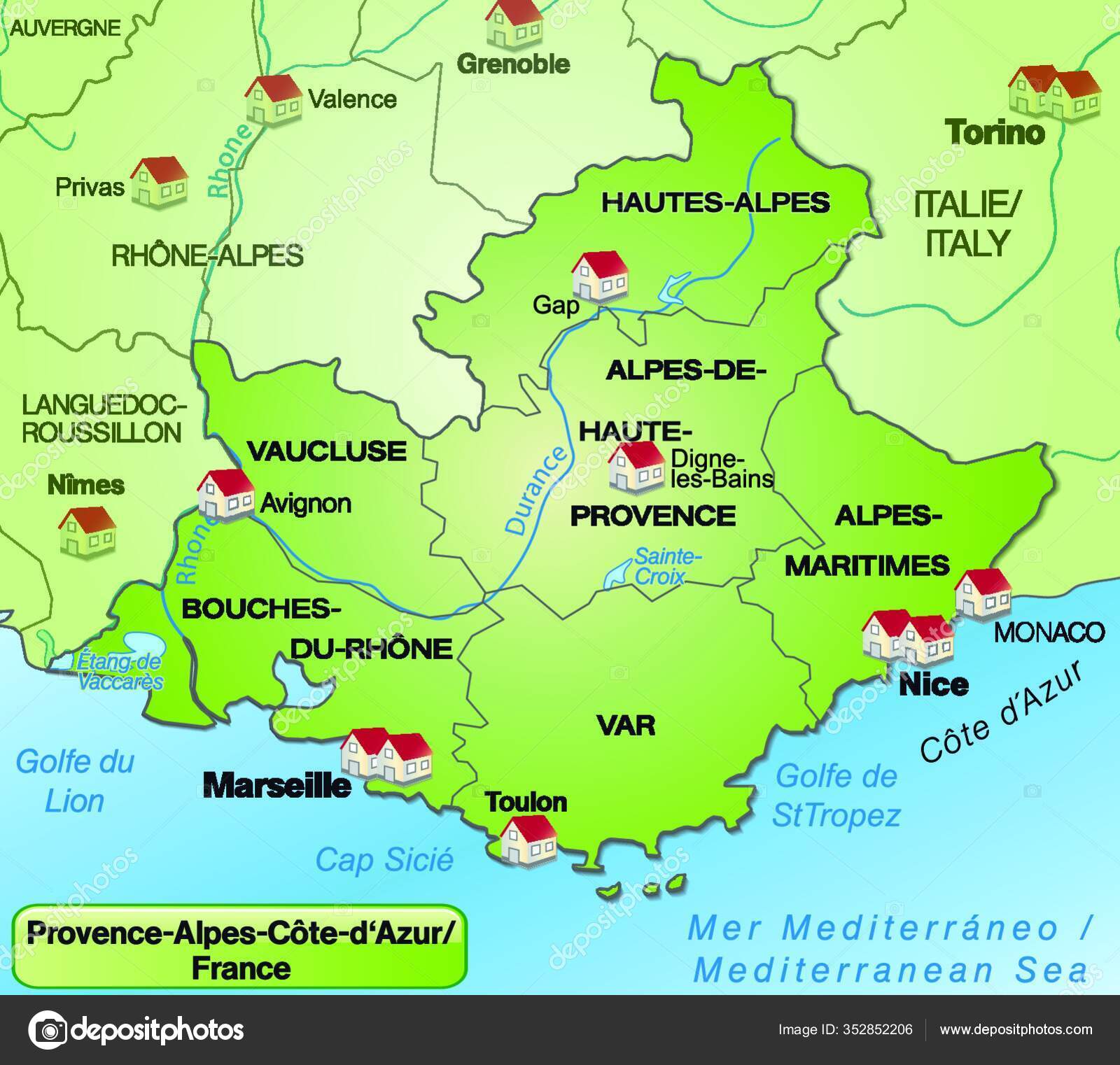 Cote Azur Map