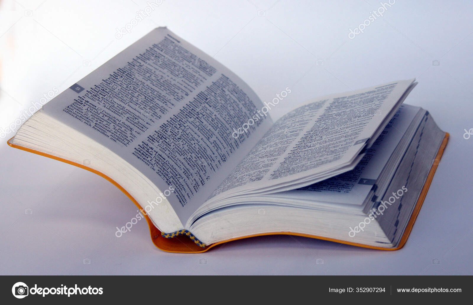 Opened Bible Red Book White Background Stock Photo by ...
