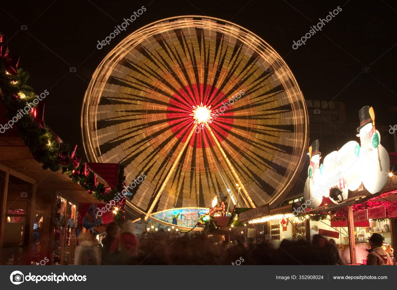 Giant Ferris Wheel Carousel Amusement Park — Stock Editorial Photo ...