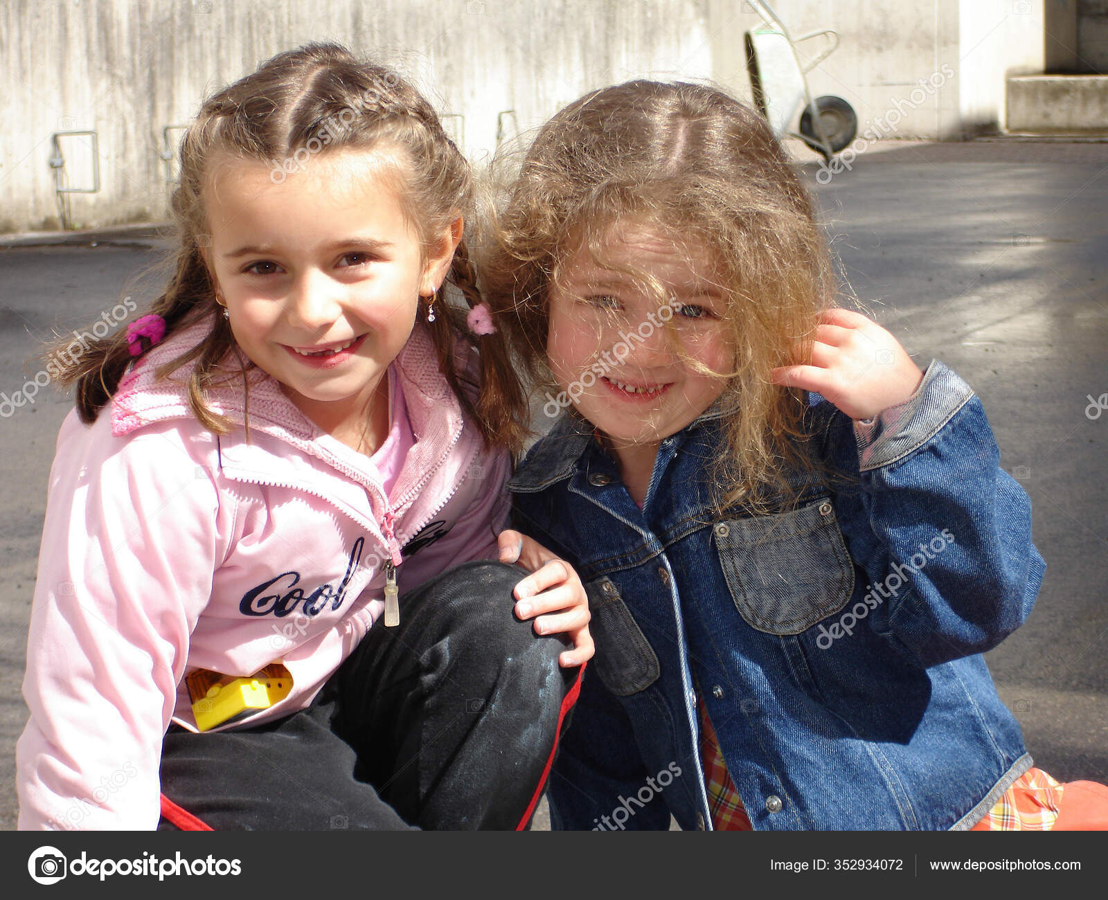 Two Girls Having Fun Park — Stock Photo © PantherMediaSeller #352934072