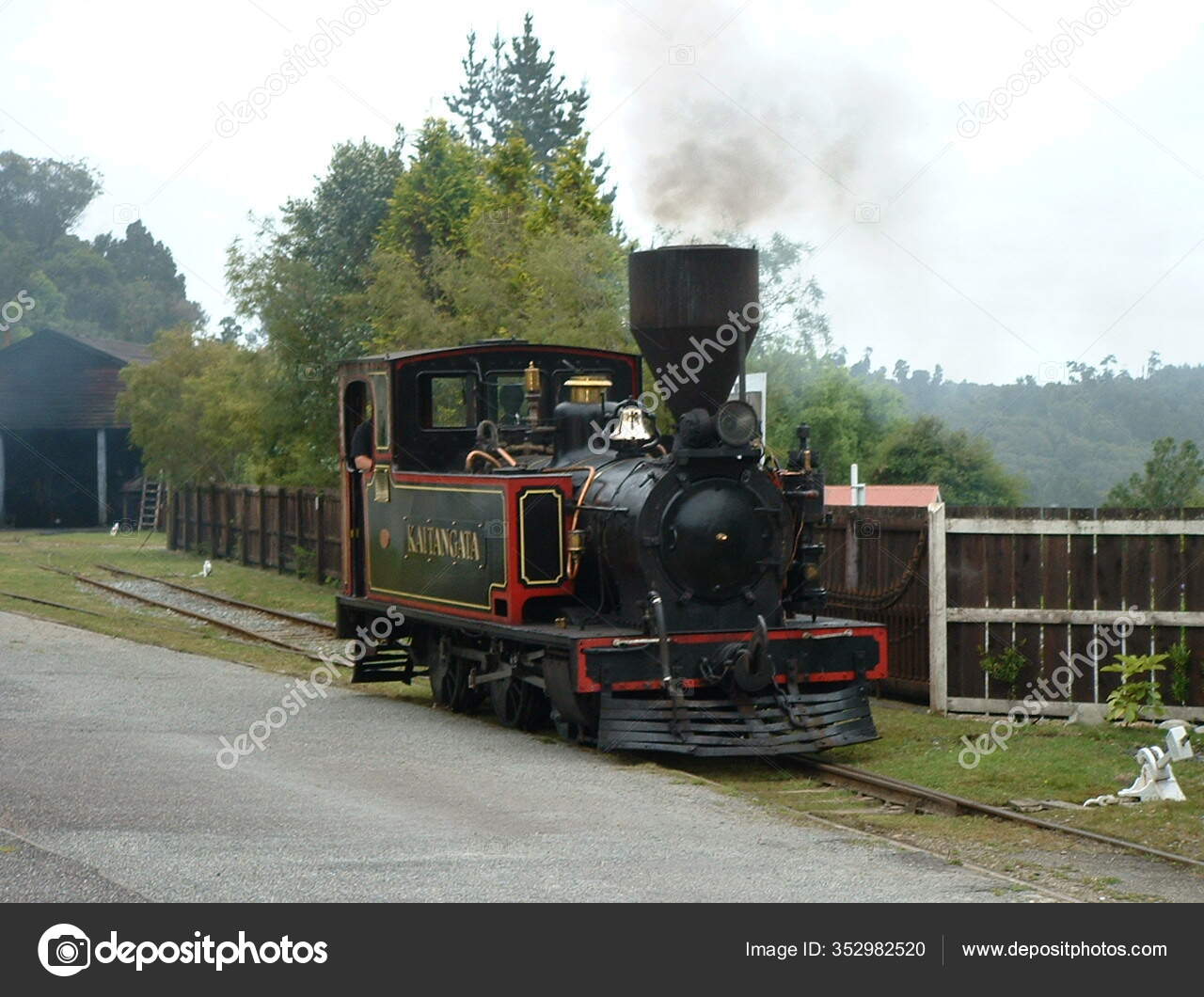 Old Steam Locomotive Train Railway Vehicle — Stock Photo ...