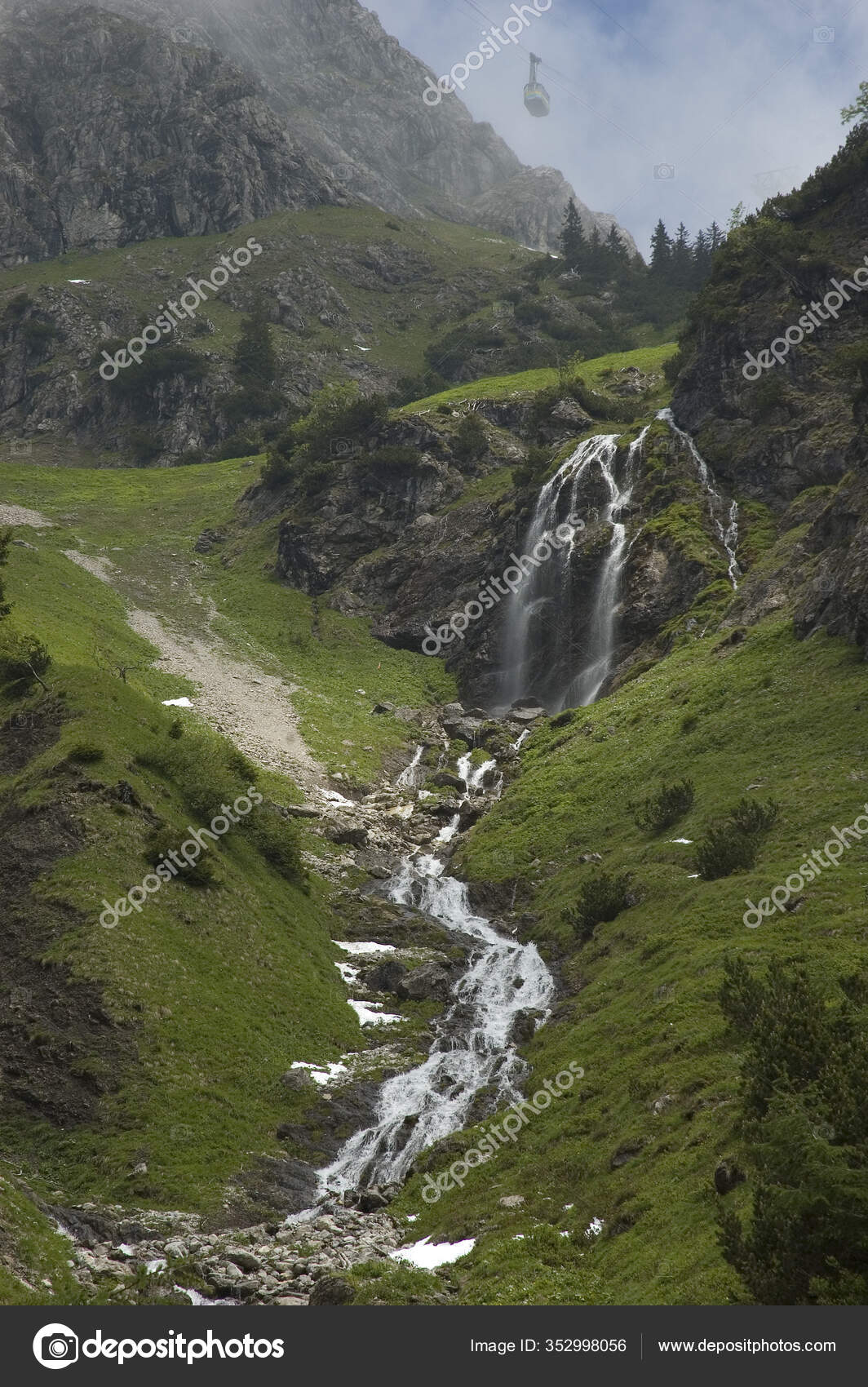 Waterfall Nature River Flow Environment Stock Photo by ...