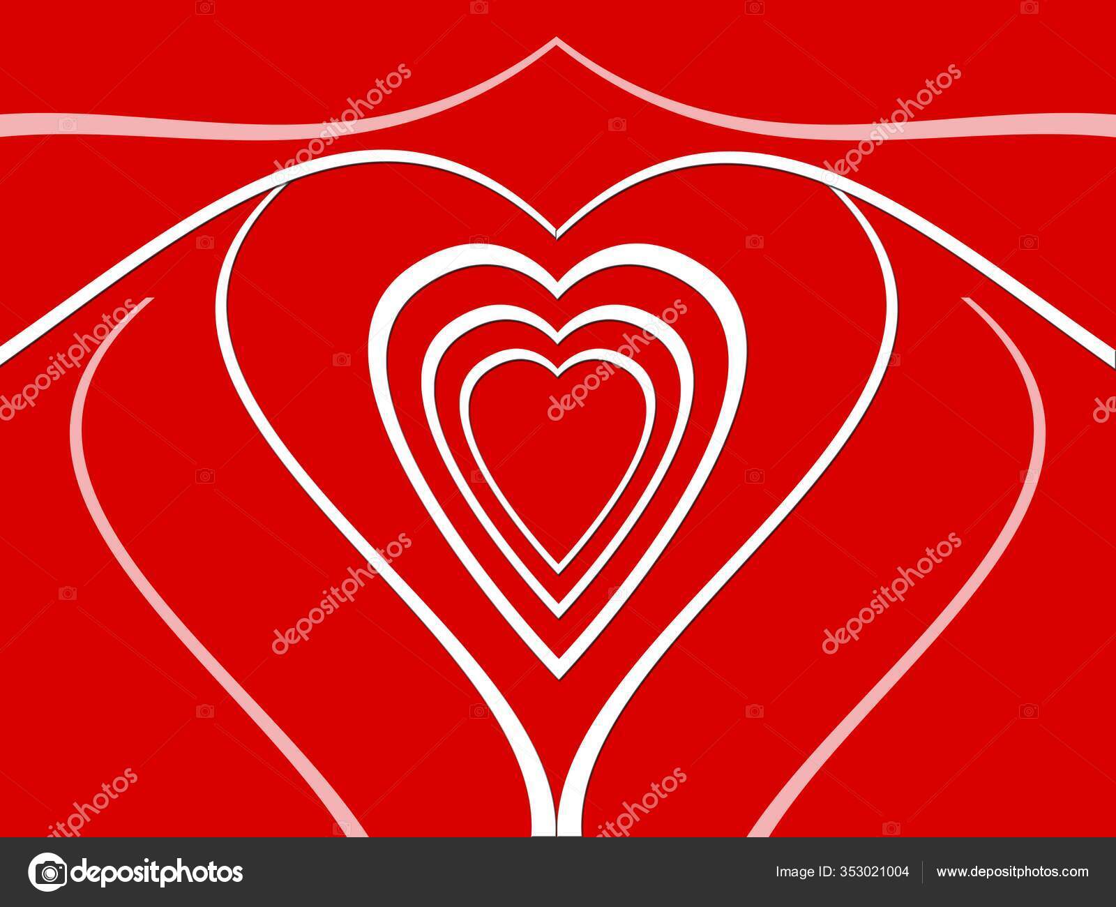 Heart Shape Red Background — Stock Photo © PantherMediaSeller #353021004
