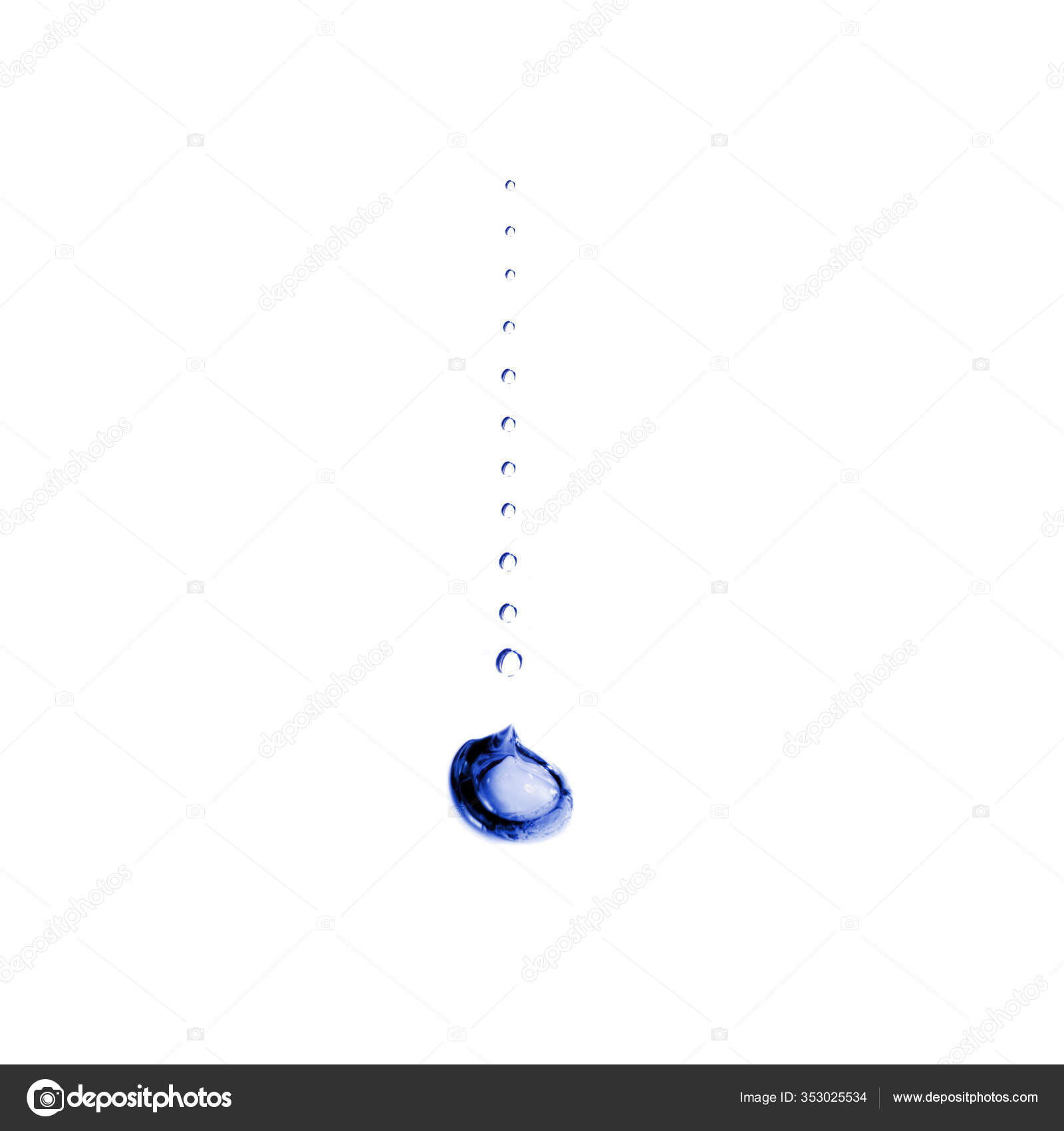 Water Drop White Background — Stock Photo © PantherMediaSeller #353025534