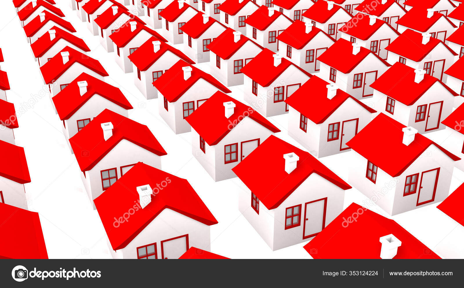 House House Built Red White — Stock Photo © PantherMediaSeller #353124224