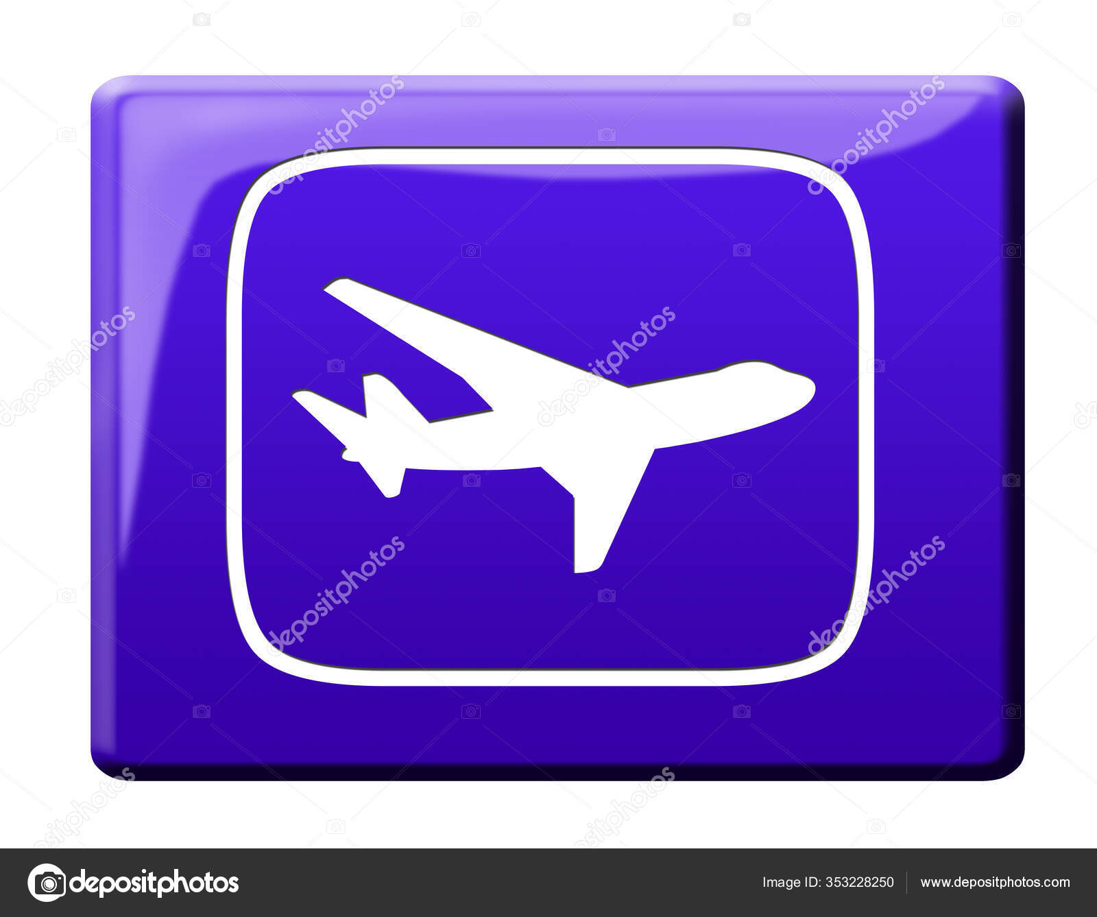 Aeroplane Button Plane Illustration — Stock Photo © PantherMediaSeller ...