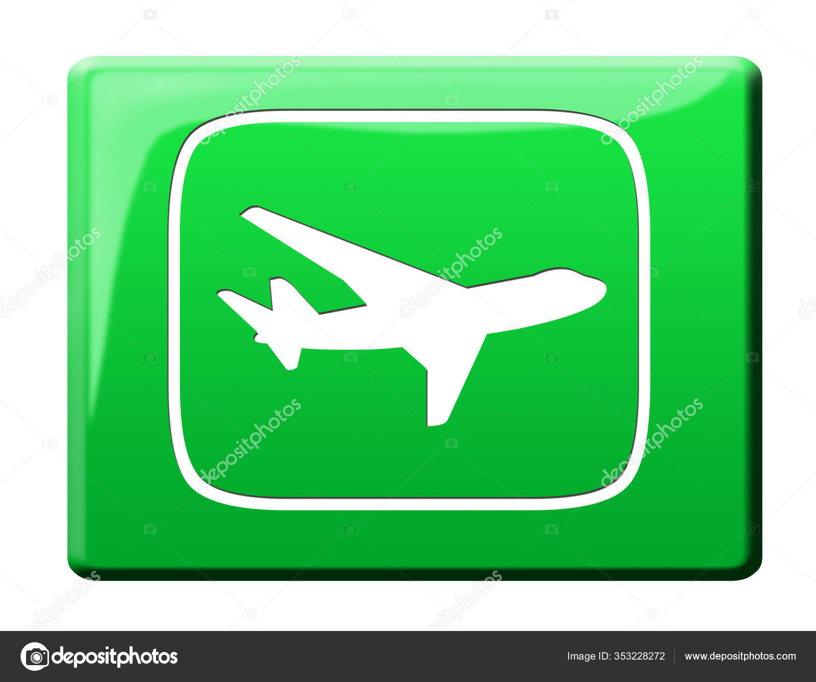 Aeroplane Button Plane Illustration — Stock Photo © PantherMediaSeller ...
