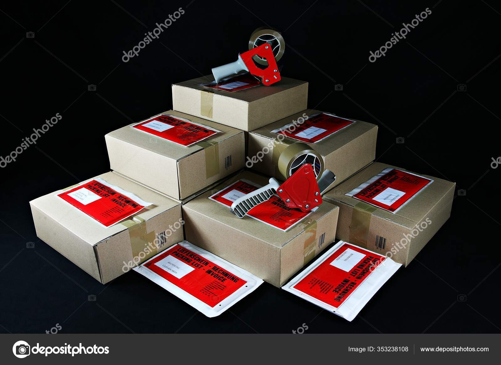 Parcel Service Parcels Parcel Shipping Post Parcels Stock Illustration ...